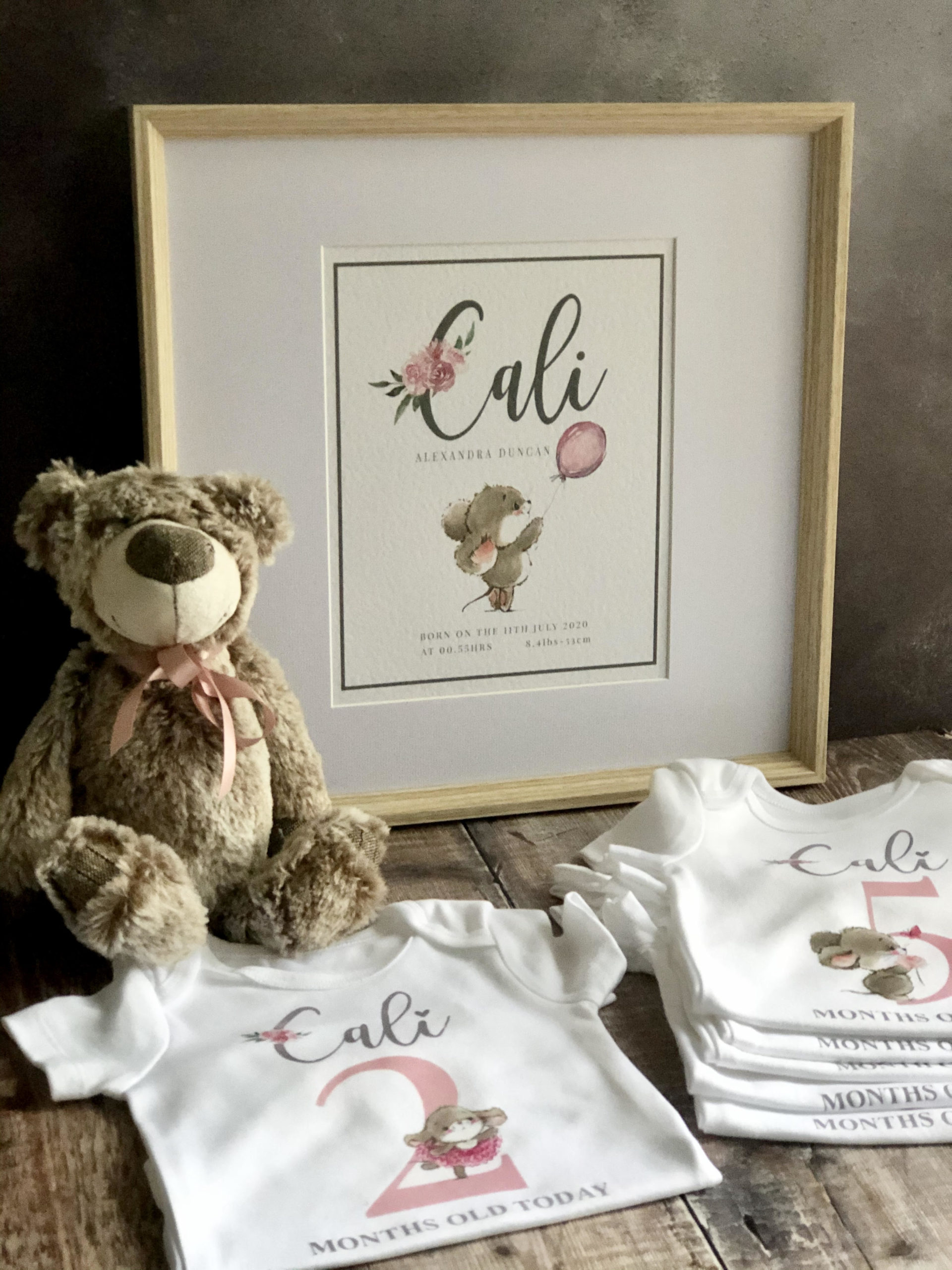 Newborn Baby Girl Print